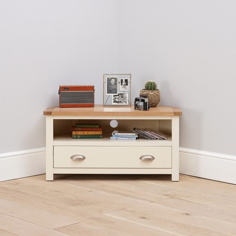 Buy Teak Corner TV Unit Online | TeakLab